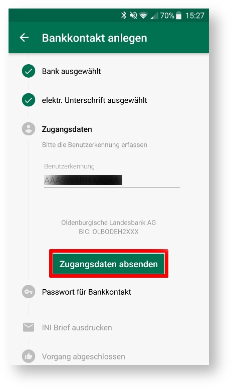 OLB App für Bankgeschäfte auf Smartphone & Tablet