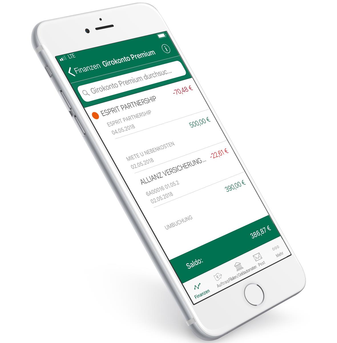 OLB App für Bankgeschäfte auf Smartphone & Tablet